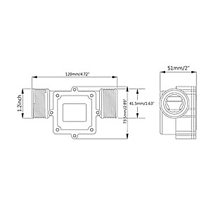 Flow Meter DN32 Water Flow Flowmeter 2-120L/min Fluidmeter Water Flowmeter High Stability and Convenient Operation, 262153426