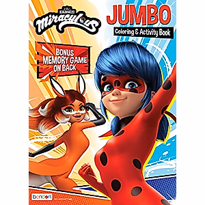 Miraculous Ladybug 64 Page Jumbo Coloring Book, Bendon 52560