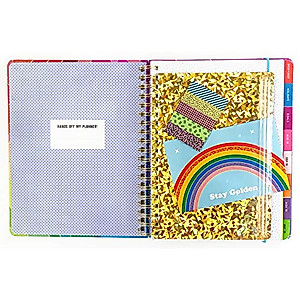 Stay Golden 17-Month Large Planner with 1000+ Stickers 2019-2020 (Pipsticks+Workman)