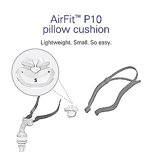 ResMed Nasal Pillow for AirFit P10 - Features Dual-Wall Technology - Single Pair, Small