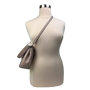 Kate Spade Leila Medium Pebbled Leather Shoulder Bag (Warm beige)