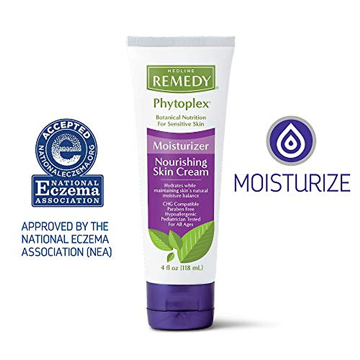 Medline Remedy Phytoplex Nourishing Skin Cream Moisturizer, 4 Fl. Oz (Pack of 2)