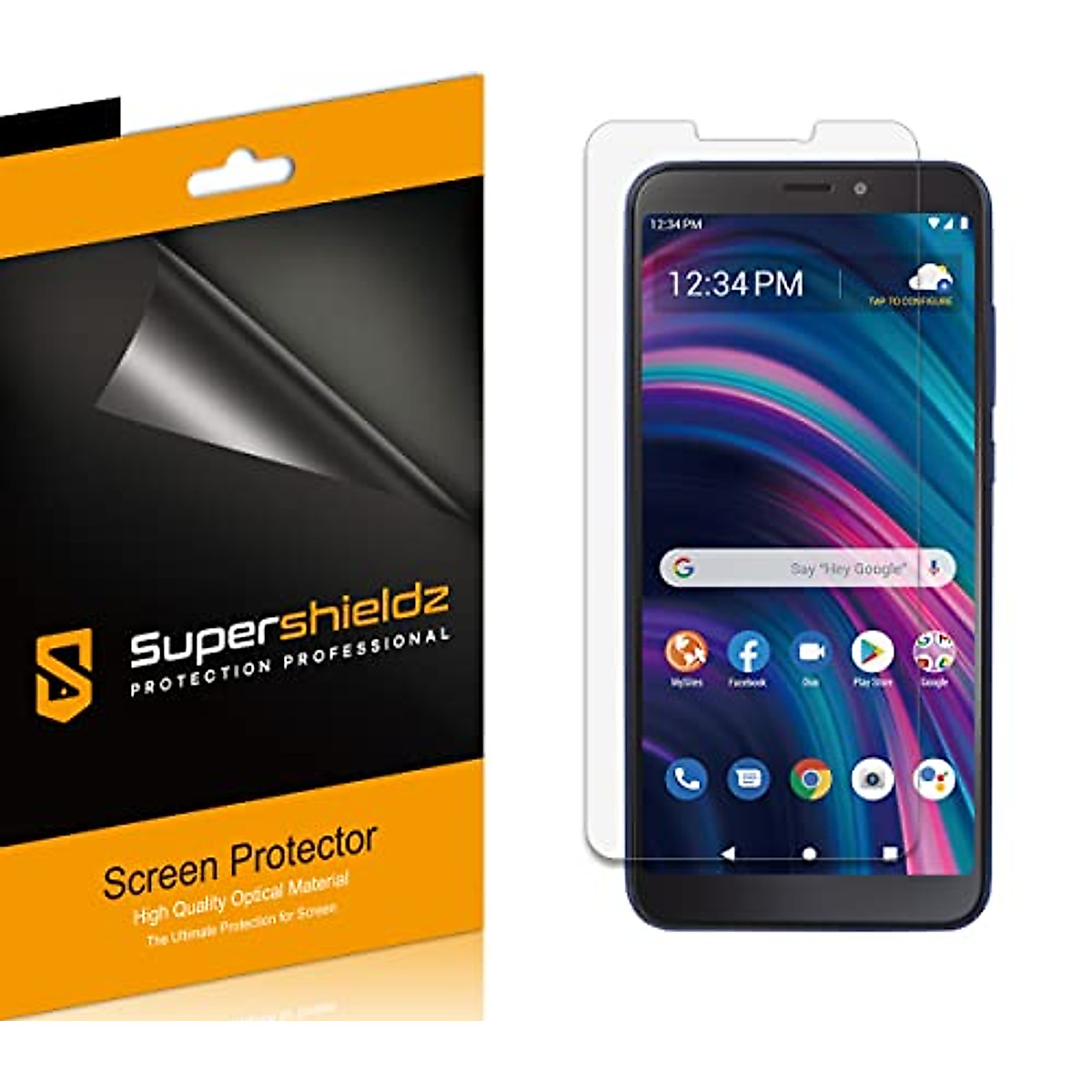 Supershieldz (6 Pack) Designed for BLU View 3 (B140DL) Screen Protector, High Definition Clear Shield (PET)