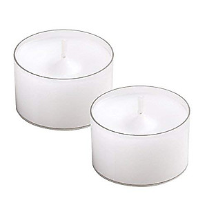 Simcha Tealight Candles No Messy Cleanup Easy Disposal Protects Surfaces Sophisticated Design Burns 8 Hours White Unscented Versatile Usage
