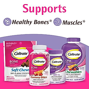 Caltrate 600 Plus D3 Plus Minerals Calcium and Vitamin D Supplement Tablets, Bone Health and Mineral Supplement for Adults - 120 Count (Packaging may vary)