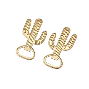 ARFUKA Bottle Opener Stainless Steel Beer Bottle Opener Cactus Shaped Soda Beverage Beer Bottle Opener Women Men Gift for Wedding Christmas and Birthday