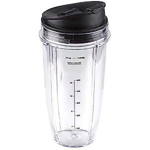 Nutri Ninja Blender Cup 24 oz with Sip & Seal Lid - For Blender BL450 BL454 Auto-iQ BL480 BL481 BL482 BL687 (2-Pack)