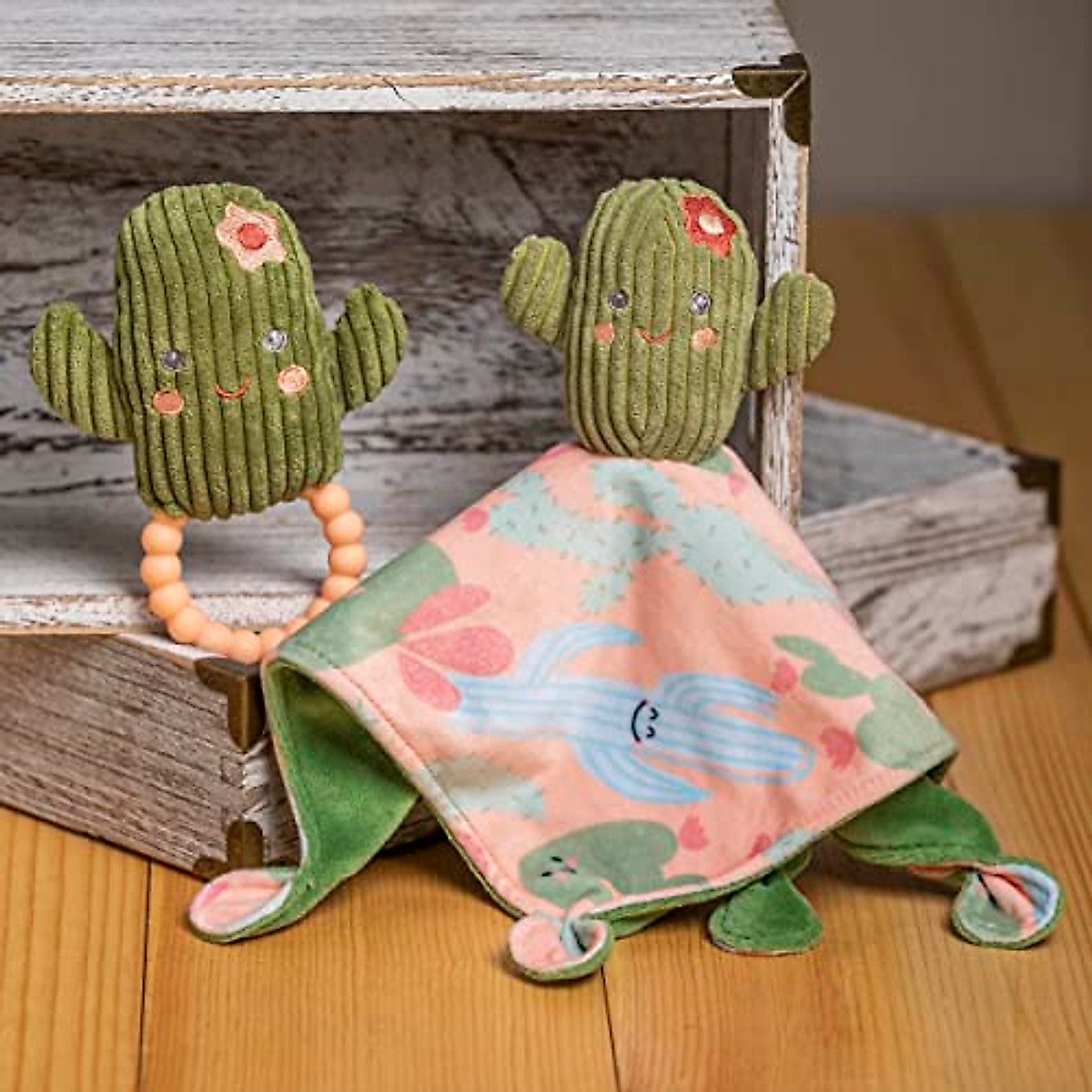 Mary Meyer Soothie Security Blanket, 10 x 10-inches, Sweet Cactus