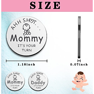 Pregnancy New Pregnant Mom Gifts for First Time Mommy Daddy After Birth Gifts Metal Decision Making Coin New Parents Best Baby Shower New Baby Pregnancy Gifts