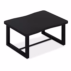Itsst Wooden Step Stool with 500 Pounds, Wide Bed Step Stool for Adults，Black Wood Step Stool for Kitchen, Bedroom, Living Room, Bathroom