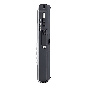 Olympus WS-852 silver voice recorder with true stereo mic, 4GB, 110 hours battery life, microSD external memory, USB, with MP3 file format.