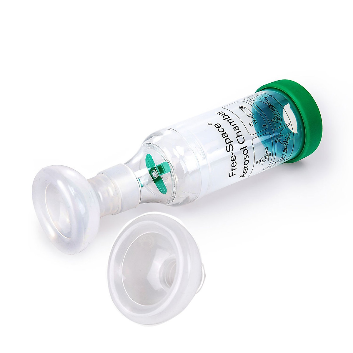 Free-Space Dog Inhaler Spacer,Specifically Designed for Dogs,with Round Shape Silicone Mask,Dog Aerosol Chamber Include 2 Mask for Best Fit(for Dog)