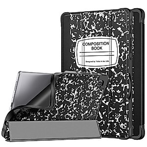 Fintie Slim Case for Samsung Galaxy Tab A7 Lite 8.7 Inch 2021 Model (SM-T220/T225/T227), Shockproof Kids Friendly Soft TPU Smart Stand Back Cover, Composition Book