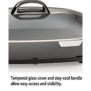 Nonstick Electric Skillet - Great for breakfast lunch dinner, and entertaining (16 Inch)