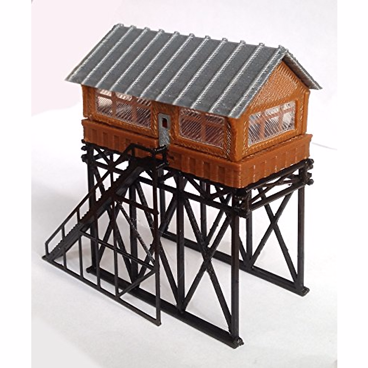 Outland Models Train Railway Layout Station Overhead Signal Box / Tower Z Scale