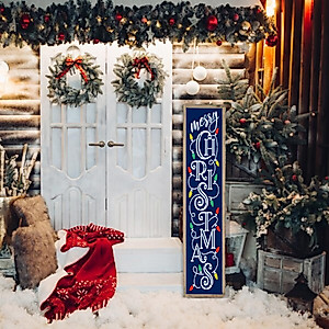 Christmas Stencils for Painting on Wood Large Xmas Merry Christmas Stencil Reusable for Paint Crafts Wall Porch Sign Glass Fabric Door (12 Christmas Sign 1)