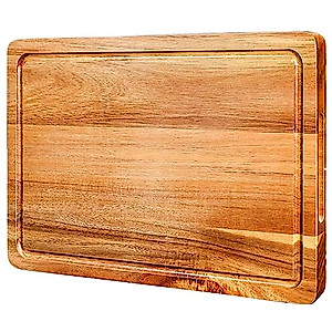 Kichvoe Wood Cutting Board Paddle Charcuterie Boards Kitchen Chopping Boards Food Tray Cheese Bread Pizza Snack Serving Plate for Meat Vegetables Fruit Bread 40X30X2cm