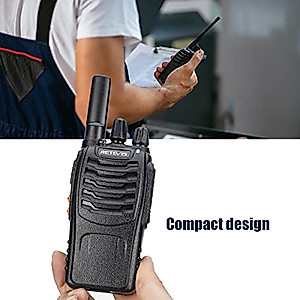 Retevis H-777 2 Way Radios Walkie Talkies Long Range, Rechargeable Two Way Radios, Hand Free Adults Walkie Talkies with Charging Base(Black, 20 Pack)