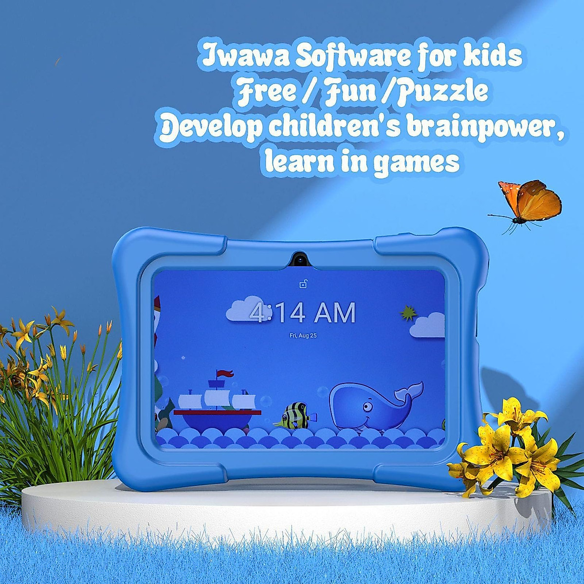 Android Tablet, 7Inch Android 11 Tablet, 2GB RAM 32GB ROM, 512GB Expandable, Android Tablet with WiFi, 3000mah, Dual Camera, Quad Core Processor 1.5GHz (US Plug)