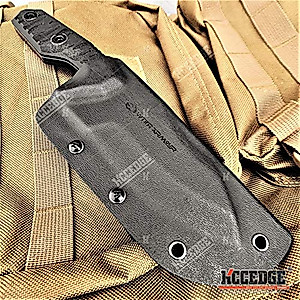 KCCEDGE BEST CUTLERY SOURCE with Armour Tactical Knife Hunting Knife Survival Knife 9.5" Full Tang Fixed Blade Knife Camping Accessories Camping Gear Survival Kit Survival Gear Tactical Gear 79637