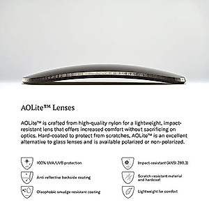 AO Saratoga Sunglasses - Brown Demi - True Color Gray AOLite Nylon Lenses - Polarized - 52-19-145