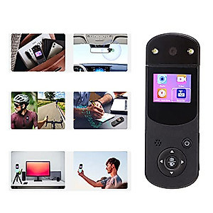 Portable DV Camera, 16MP Digital Micro HD 1080P Digital Video Recorder with Beauty Filter for VLOG Recording (Black)