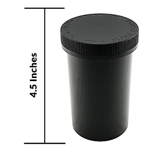 Skyway Viper Smell Proof Stash Jar Container Waterproof Airtight Smellproof Box Odor Sealing Container with Child Resistant Saftey Cap (20 oz) - Black