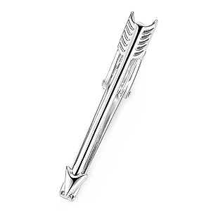 Honey Bear Mens Arrow Tie Clip Bar Stainless Steel 4.7cm