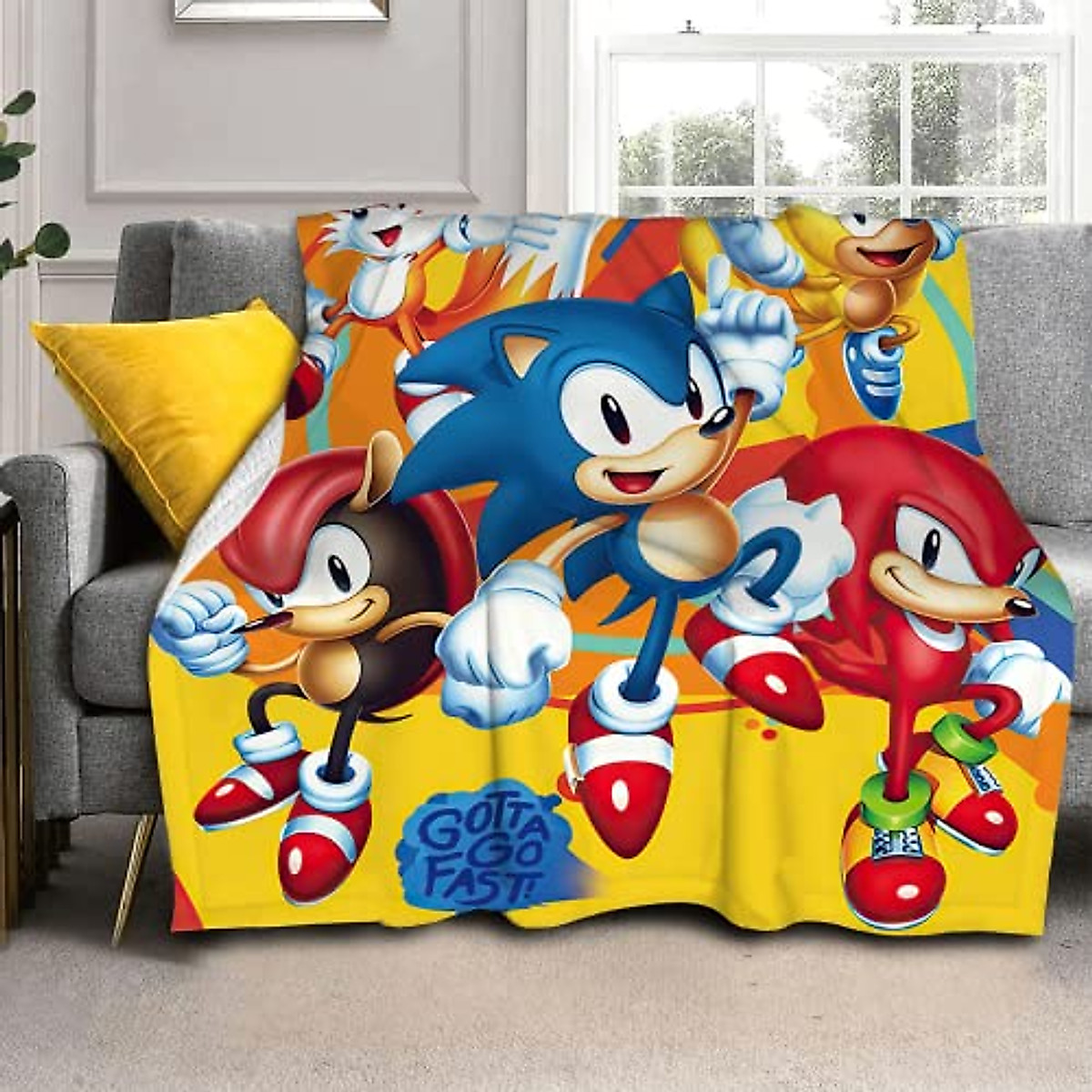 Anime Throw Blankets Flannel Fleece Warm Soft Blanket for Couch Sofa Bed Travel Camping Kids Adult Gifts (Color 3, 50 x 40 inches)