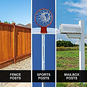 Fast 2K Fence Post Mix and Concrete Alternative and Replacement for Fence Post and Mail Post Installs. 32.8 oz Bag of Expanding Composite Footing Compound