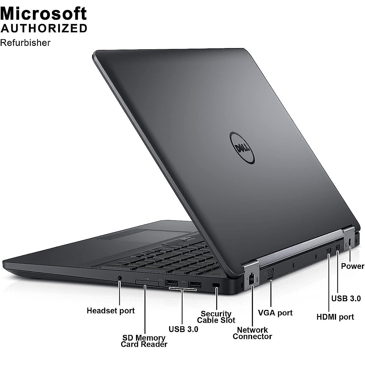 DELL Latitude E5570 15.6 inch Laptop, Intel Core i7-6600U 2.6GHz, 16GB RAM, 256GB SSD, CAM, Windows 10 Pro (Renewed)