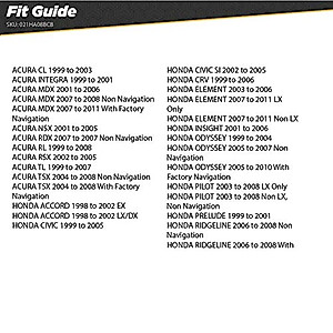 Metra 95-7801 Double DIN Installation Kit & Scosche HA08BCB Compatible with Select 1998-08 Honda Power/Speaker Connector/Wire Harness for Aftermarket Stereo Installation