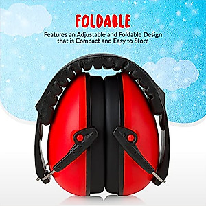 Baby Hearing Protection Earmuffs with Noise Reduction - Lightweight, Adjustable and Foldable NRR 20dB Safety Ear Protection for Infants to Toddlers (3 Months to 2 Years)
