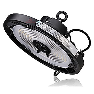 RuggedGrade 150 Watt Titan 5 Motion Sensor LED High Bay UFO Light - 22,000 Lumen - 5000K - DLC Verified High Bay LED