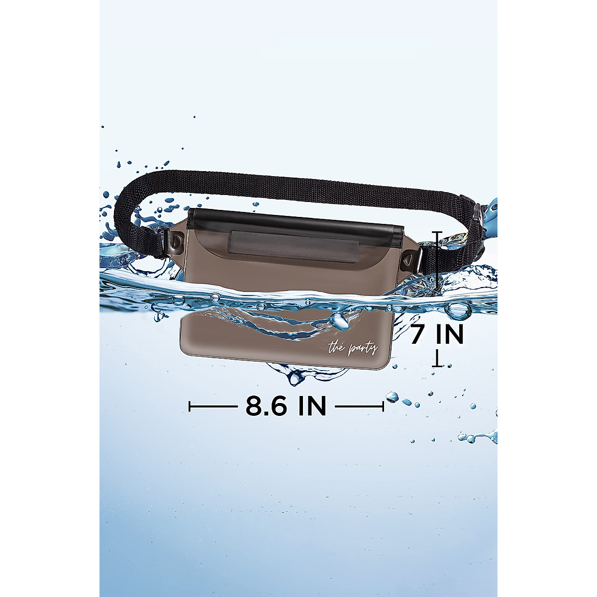 Waterproof Bachelorette Party Fanny Pack Set (7 Pack - Black) 1 “Wife of the Party” Bride Fanny Pack and 6 “The Party” Bachelorette Fanny Packs | Bachelorette Party Favors I Bachelorette Gifts