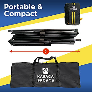 Kasaca 17 Feet Portable Multipurpose Net for Casual Use Beach Paddle Game Beach Volley Ball Net Set Casual Pickleball Net Portable Outdoor Badminton Net for Driveway Indoor Ball Game Nets