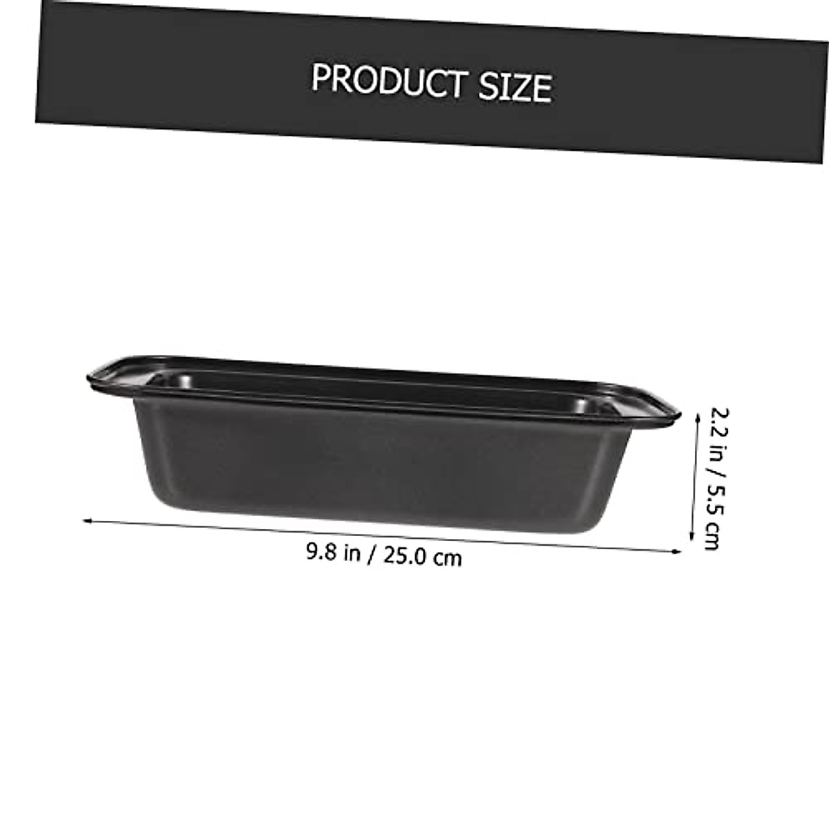 RORPOIR Bread Pan Non Stick Baking Sheet Metal Dies Baking Toast Mold Kitchen Loaf Pan Handle Design Bread Mold Carbon Steel Metal Toast Box Black Bread Pan