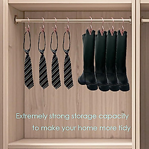 Koobay Laundry Hook Boot Clips Hanger Clothes Hanging Clips, Rose Gold Multi-Functional Socks Towel Clip Clothespins,Lightweight Home Travel Hangers for Closet Hanger Organizer Matte Process (20 Pack)