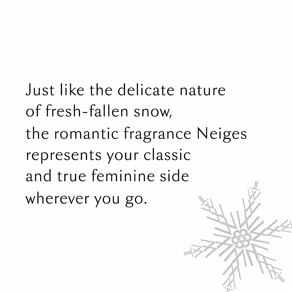 Lise Watier Neiges Eau de Toilette Spray, 3.34 fl oz