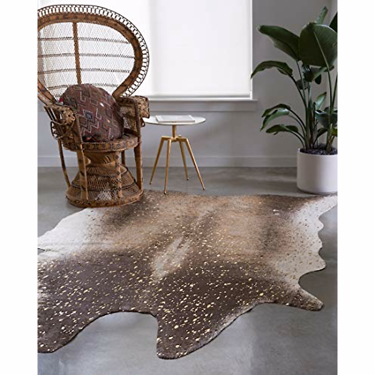 Loloi II Bryce Collection BZ-04 Mocha/Gold 3'-10" x 5' Accent Rug