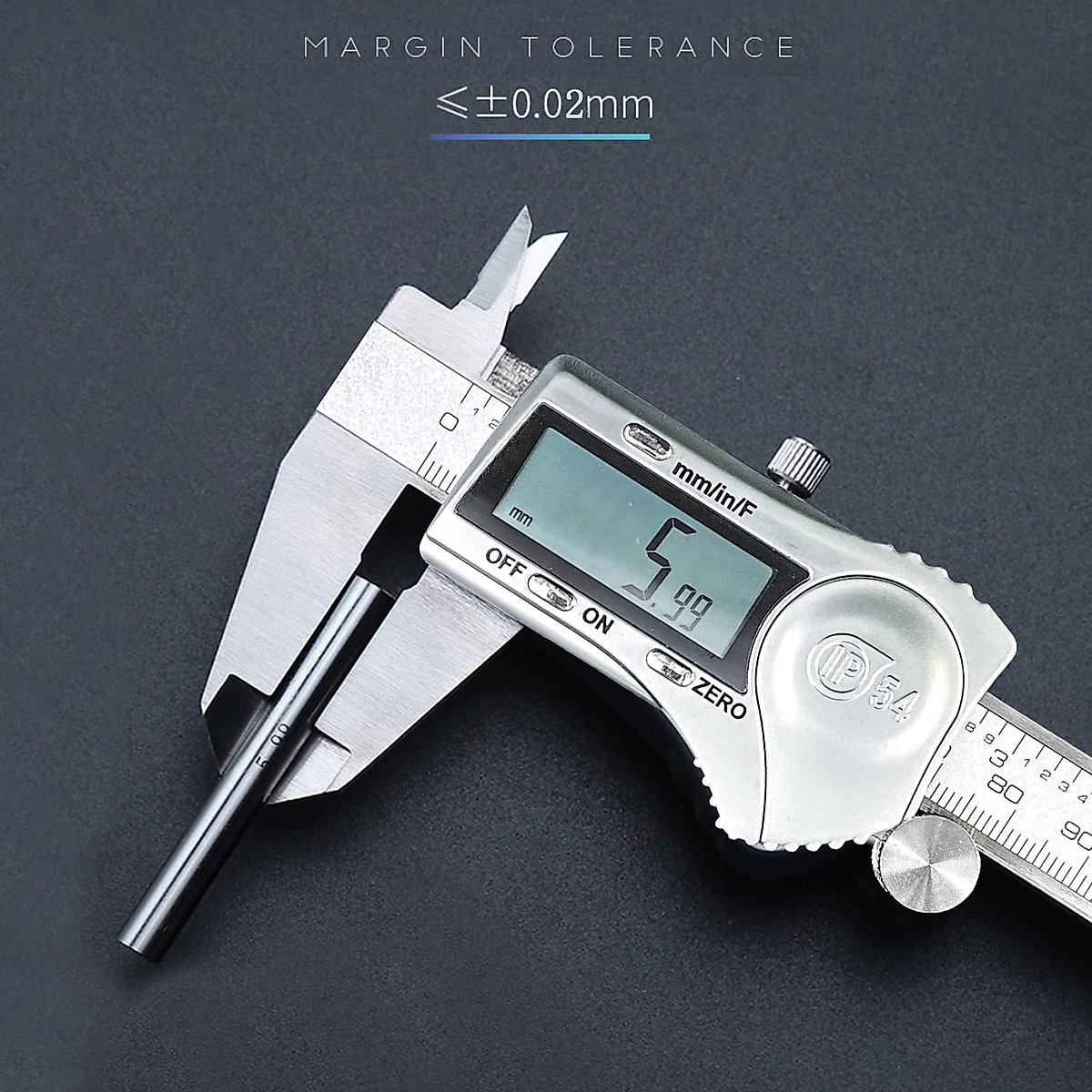 Digital Caliper Micrometer Measuring Tool - 6 Inch /150mm Stainless Steel Electronic Vernier Calipers, IP54 Waterproof Protection Accuracy Gauge Switch from Inch Metric Fraction with LCD Screen