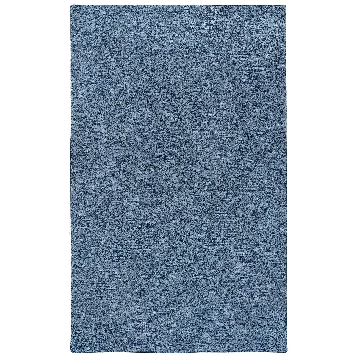 Rizzy Home | FA175B | Fifth Avenue Collection | Wool Area Rug | 8' x 10' | Blue/Gray/Rust/Blue Damask