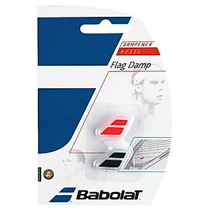 BABOLAT Unisex's Flag Damp X 2 Vibration Dampener, Black/Neon/Red, One Size