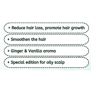 WEILAIYA White Ginger Prevent Hair Loss Shampoo 14g and Conditioner 14g Mini sample/travel/test try set for Normal/Oily Hair & Scalp