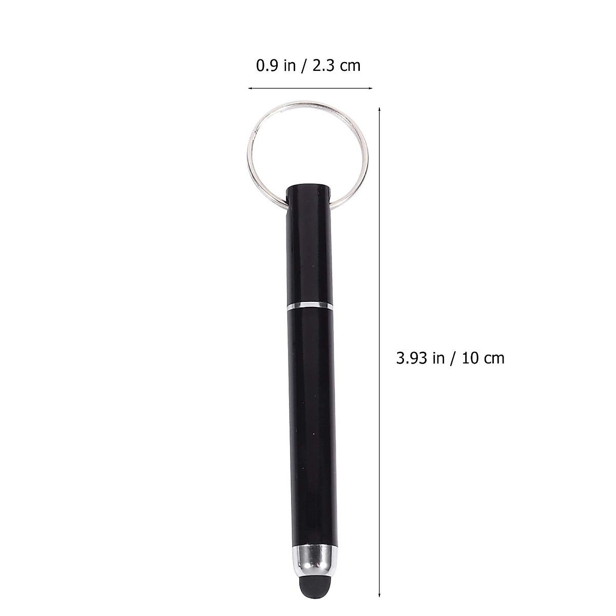 Hemobllo Black Pens Ballpoint Mini Stylus Pen with Keyring Capacitive Stylus Pen Keychain Stylus Tablet Pen for Signature Portable Touch Screen 12pcs Pens Ballpoint