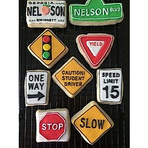 Street Sign 4.75 Inch Cookie Cutter from The Cookie Cutter Shop – Tin Plated Steel Cookie Cutter – Made in the USA