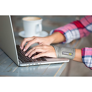 Bracoo Wrist Compression Wrap Brace for Carpal Tunnel, Adjustable Support Strap bands,Weightlifting, Fitness, Tendonitis, Arthritis, Joint Pain Relief, Wrist Tendonitis, Right & Left Hand, WS10