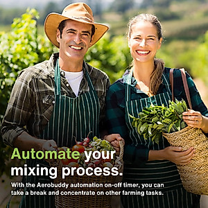 AEROBUDDY Timer + Power Controller - Variable Speed Controller w/ Interval Timer, 30-60min On Off Timer, Speed Controller for Electric Motor, 15Amp Max Power Tool Switch Easy-to-Use w/ AEROMIXER Pumps