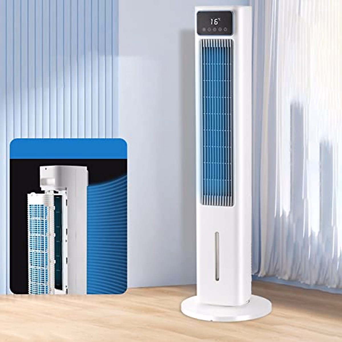 Portable air conditioner,3-IN-1 Air Cooler,cooling fan,Remote control digital display touch plus size,move silently,ac unit for bedroom,humidifier,power saving,suitable for bedroom,office,RV