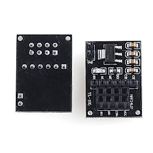 Makerfire 4pcs NRF24L01+ Breakout Adapter with on-board 3.3V Regulator for NRF24L01+ Wireless Module